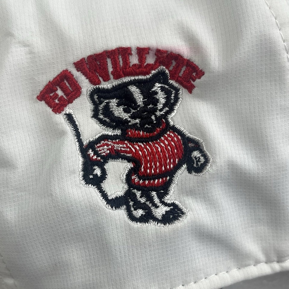 Titleist Wisconsin Badgers Adjustable Golf Cap Hat One Size Flex White ...