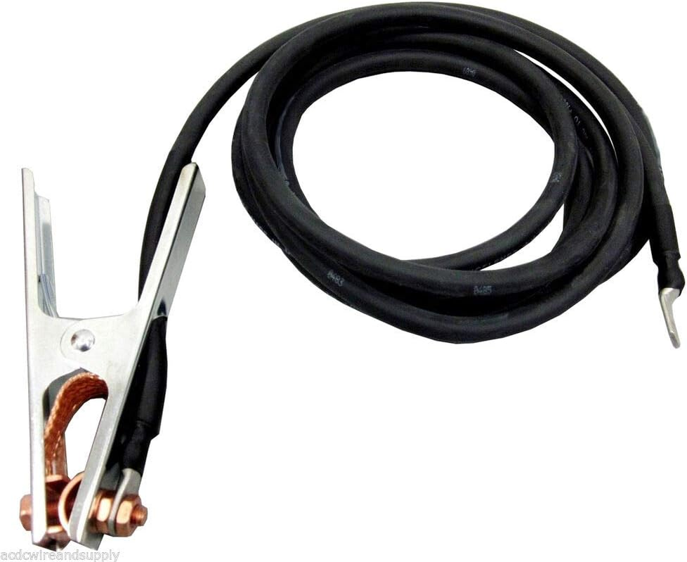 Welding Ground Cable Clamp 1/4" Lug Miller 130 135 140 175-15 Ft L8 | eBay