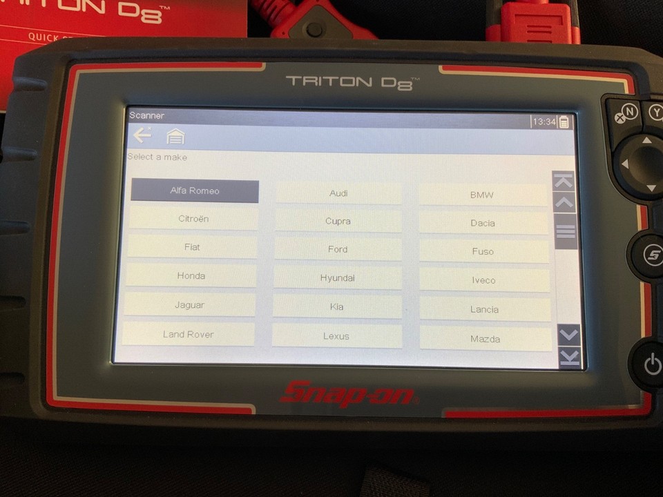 Snap on TRITON D8 Diagnostic Scan Tool Scanner 24.4 S/W | eBay UK