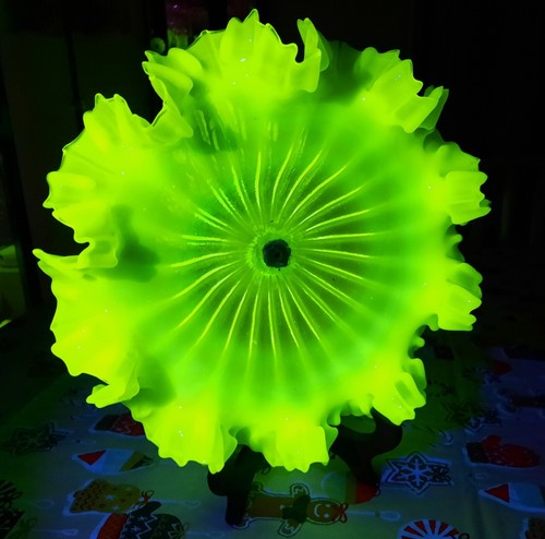 Uranium Glass Victorian Compote Missing Base | eBay