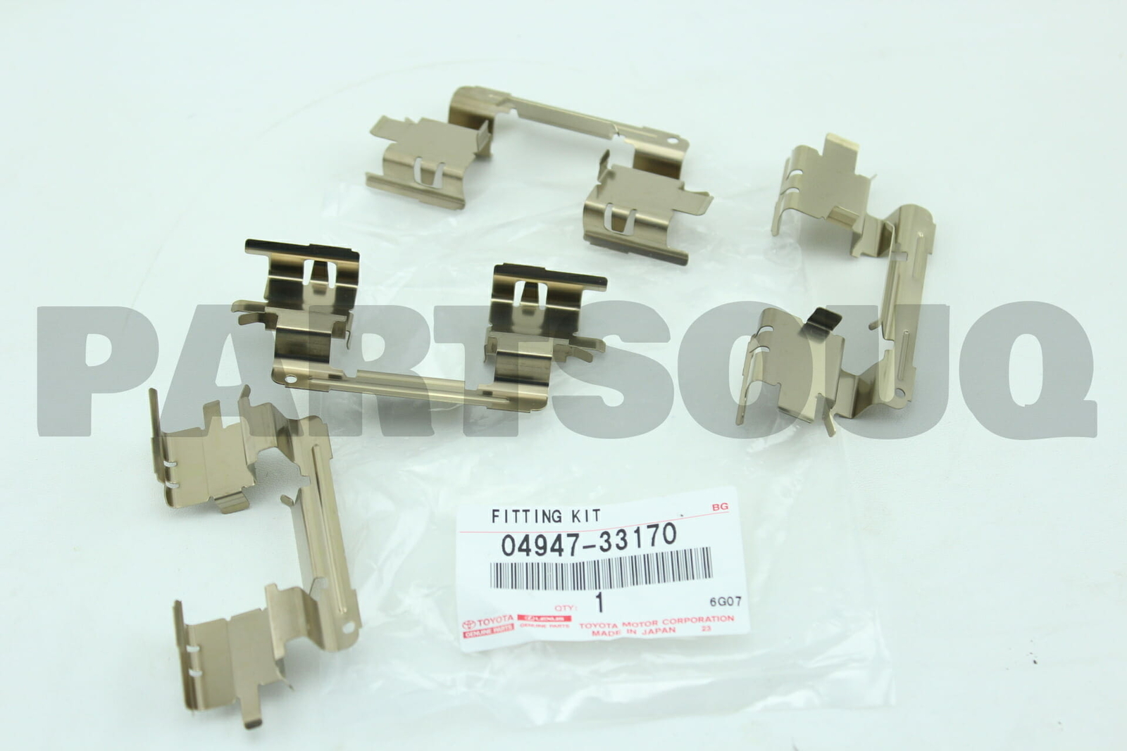 0494733170 Genuine Toyota FITTING KIT, DISC BRAKE, FRONT 04947-33170 | eBay