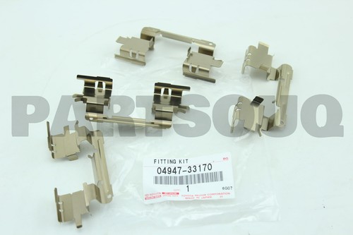 0494733170 Genuine Toyota FITTING KIT, DISC BRAKE, FRONT 04947-33170 | eBay