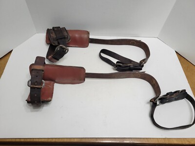 Vintage 1976 Pair Of Buckingham Tree & Pole Climbing Spikes Gaffs | eBay