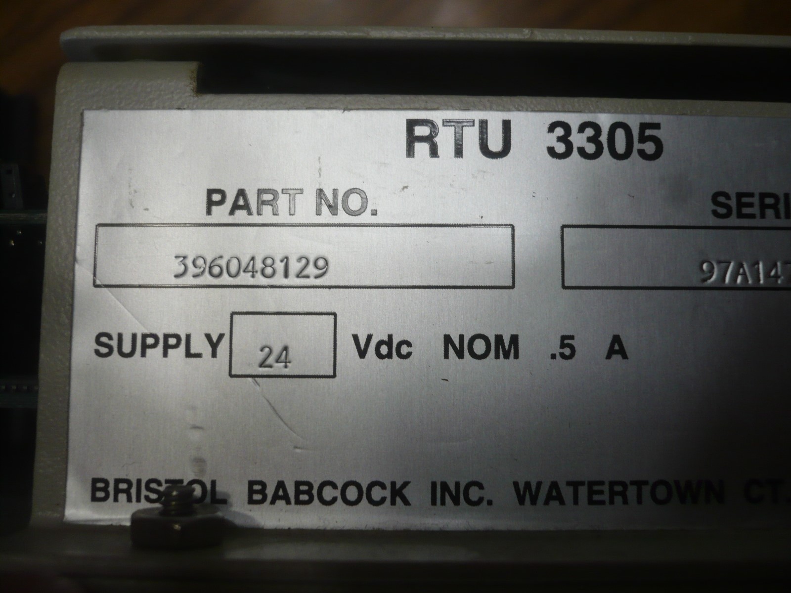 Bristol Babcock RTU 3305 Programmable SCADA Controller 24vdc for sale ...