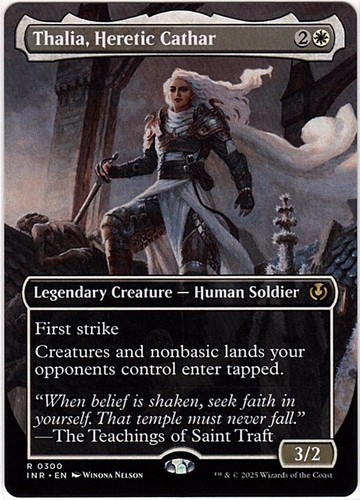 MTG Innistrad Remastered Thalia, Heretic Cathar Borderless NM (Rare) | eBay