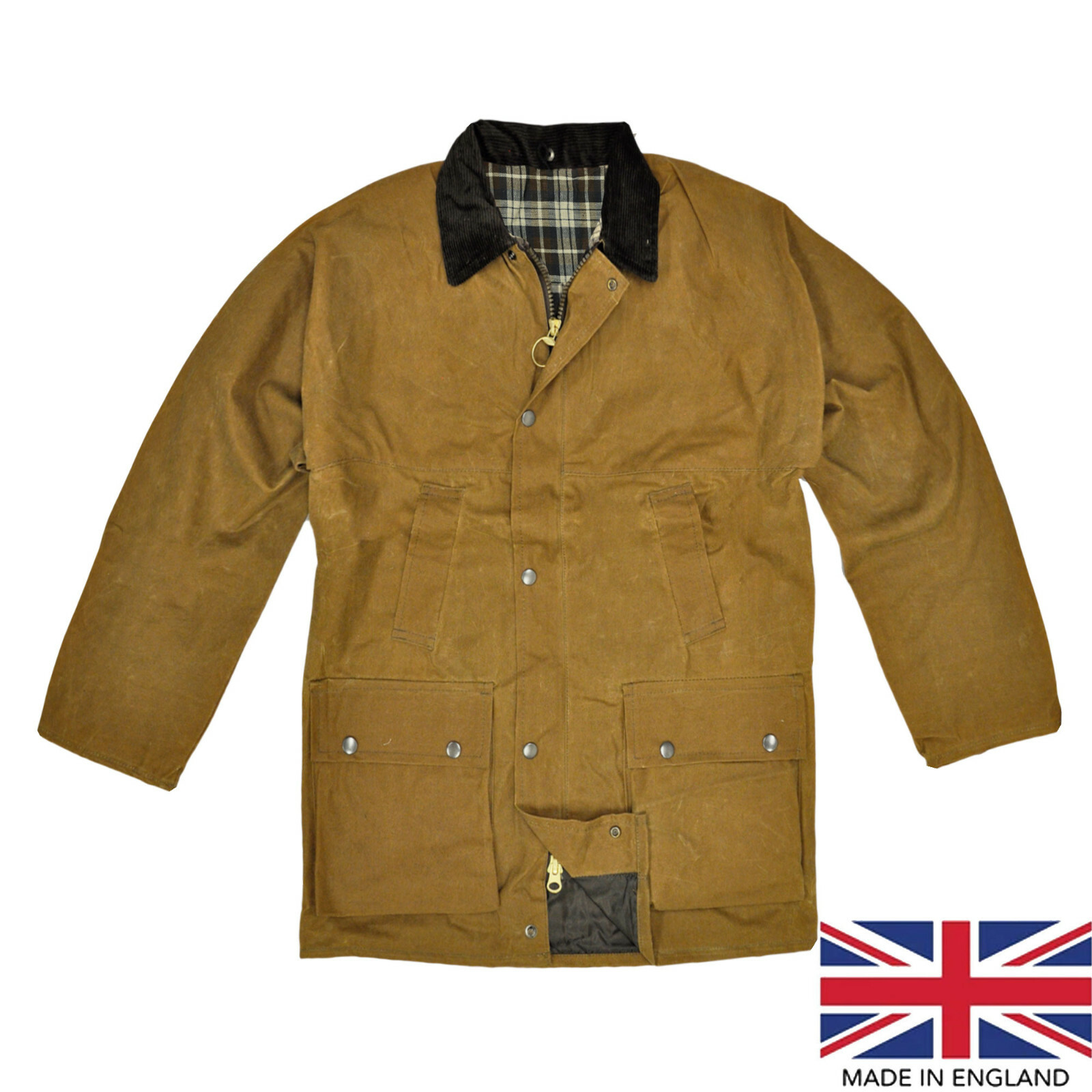 Wax Jacket Cotton Hiking Outdoor Camping Hunting Shooting Fishing ...