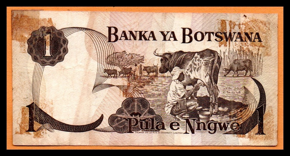 Botswana VF Note 1 Pula ND 1976 P-1 | eBay