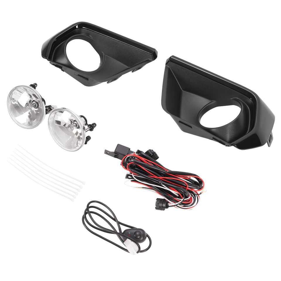 For Chevy Colorado 2021 2022 Fog Light Lamp Kit Set w/Black Bezel Relay ...