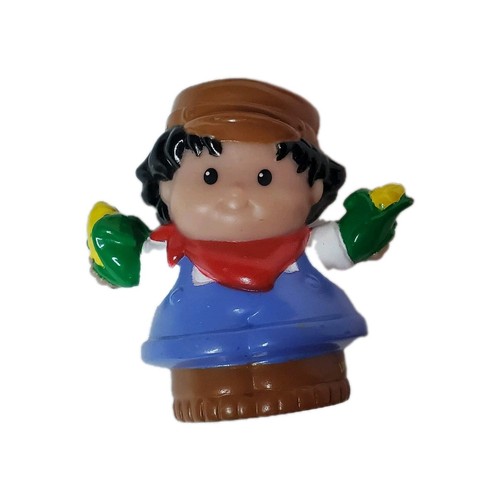 RARE 2001 Fisher Price Little People Farmer Roberto Holding Corn | eBay