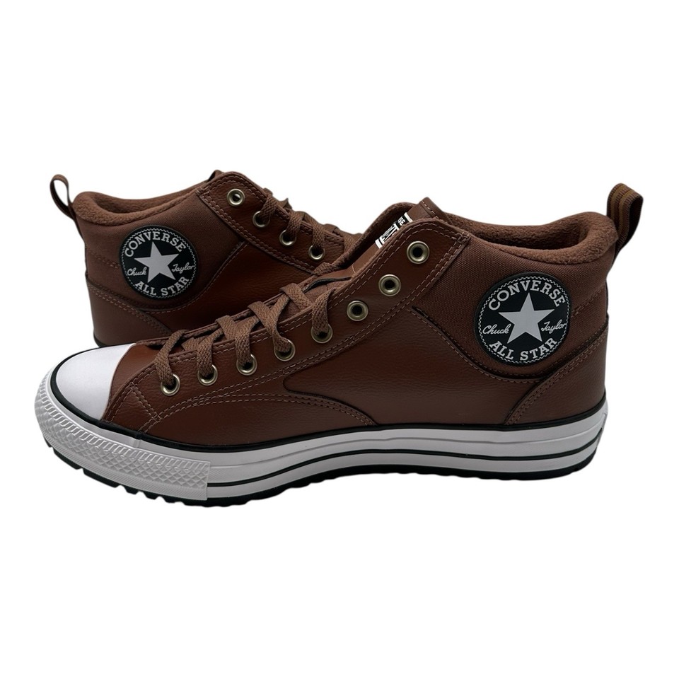 Converse CTAS Malden Street Boot Mid Mens 11 Brown Leather Chuck Taylor ...