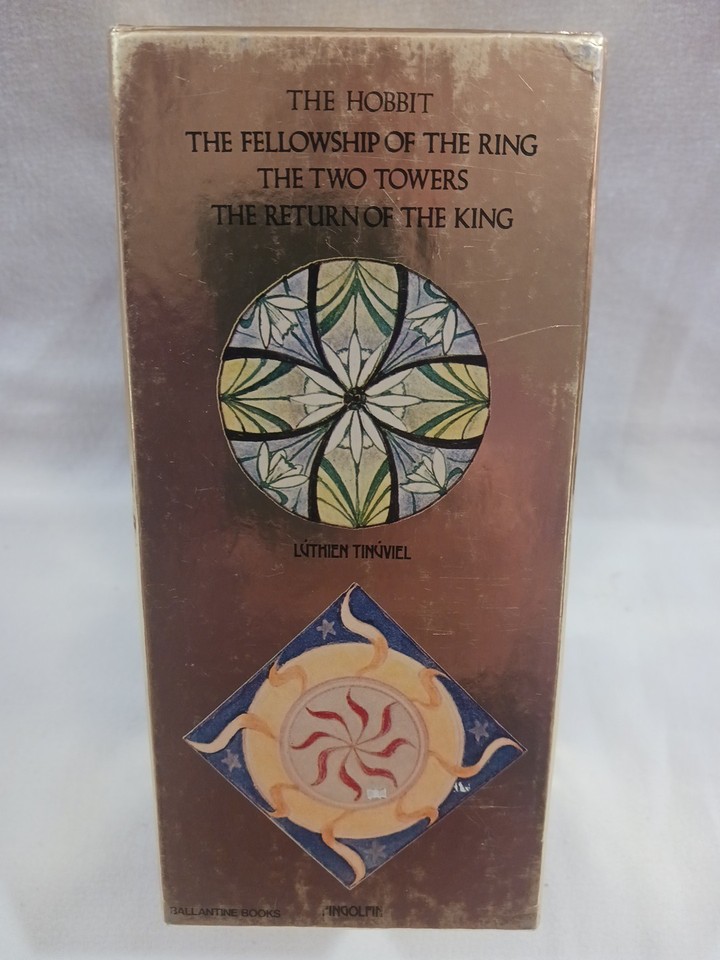 The Lord of the Rings + Hobbit Gold Foil Box Set JRR Tolkien PB ...