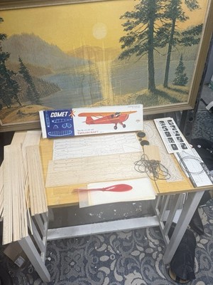 Vintage Taylorcraft Flying Balsa Wood Scale Model Airplane Kit 3505 ...