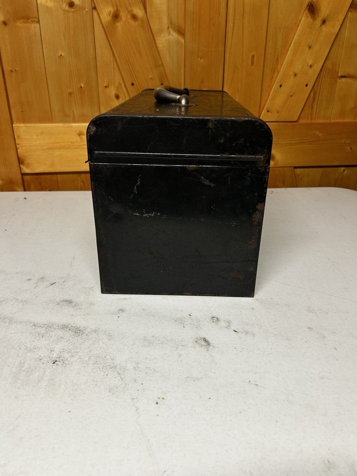 1950’s Vintage Crown Logo Craftsman Toolbox with Aluminum Handle & Deep ...