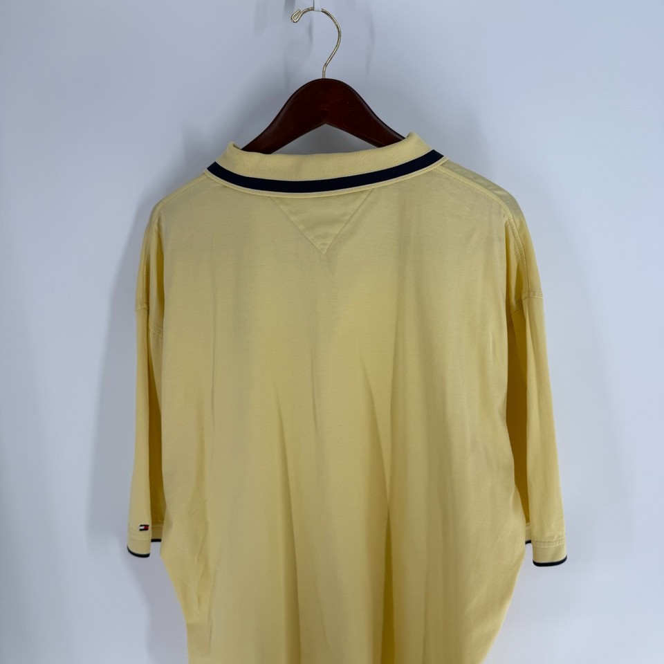 Tommy Hilfiger Golf NCAA Michigan Wolverines Logo Polo Shirt Yellow ...