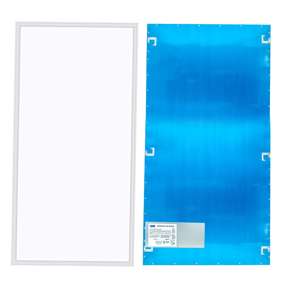 4-12Pcs 2X4ft LED Flat Panel Light,75W with 7800 lumens,5500K White ...