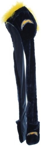 Los Angeles Chargers Football NFL Mohawk Long Thematic Dangle Hat Hand ...