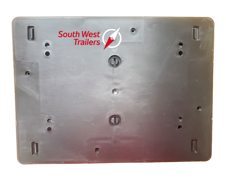 SQUARE NUMBER PLATE HOLDER with LED LIGHT TRUCK TRAILER LORRY HORSE BOX ...
