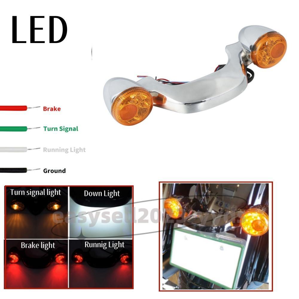 Rear Brake LED Turn Signal Light Bar For Harley Touring Road Glide ...