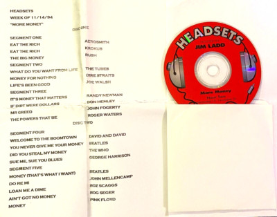 11/14/94 JIM LADD'S HEADSETS 'MORE MONEY' HR 2: DAVID/DAVID, BOZ SCAGGS ...
