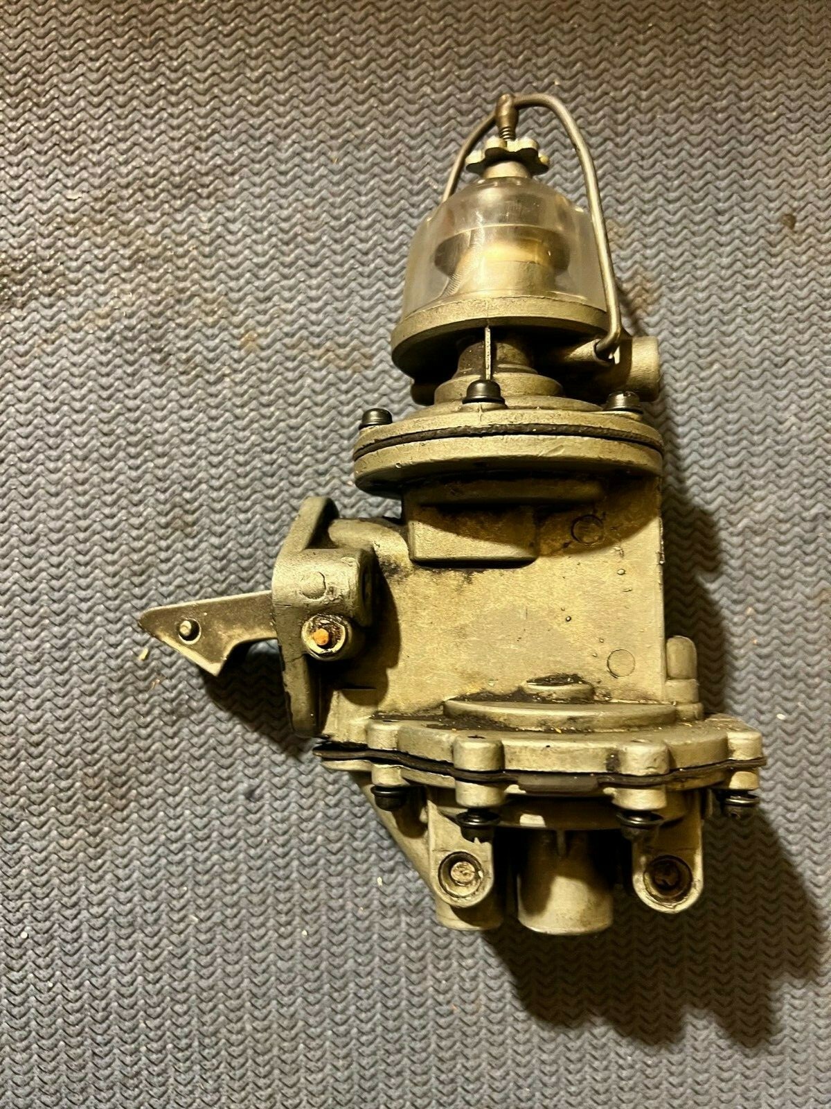 PARTS ONLY - Untested Original Glass Top Fuel Pump Assembly Willys CJ2 ...