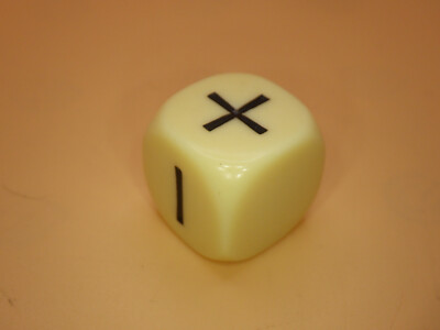 Fudge Ivory Color 16mm Die Tabletop Gaming RPG Roleplay Dice Random ...