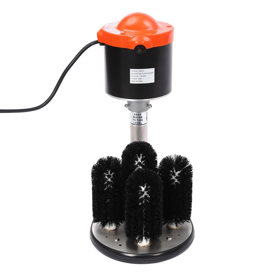 800 Cups/H Commercial Electric Glass Cup Washer Wine Glass Cleaning ...