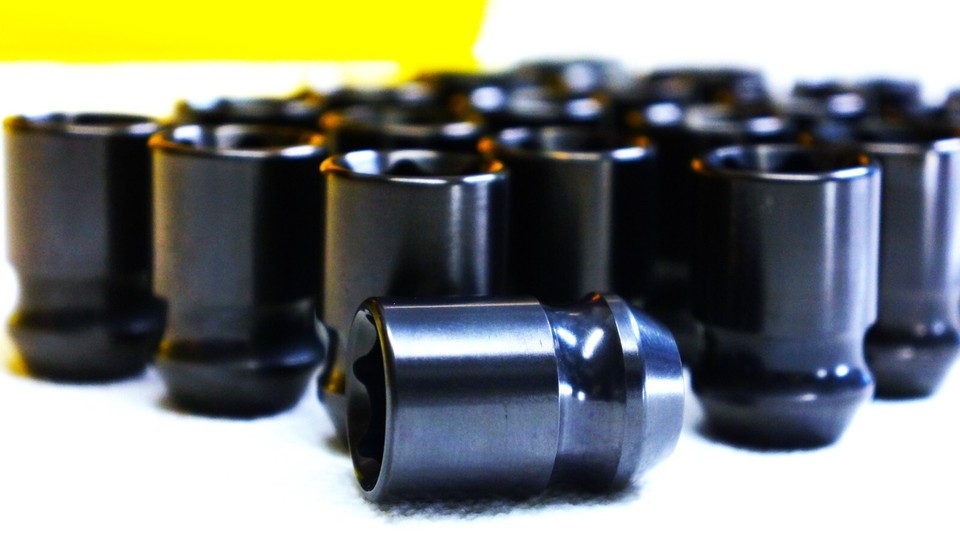 20pack set Black M14 x 1.5 Inner HEX17 Titanium Lug Wheel Nut 60 Deg ...