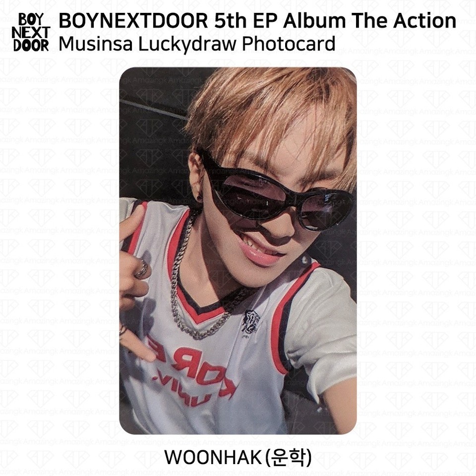 BOYNEXTDOOR 5th EP Album The Action Musinsa Luckydraw Photocard KPOP K ...