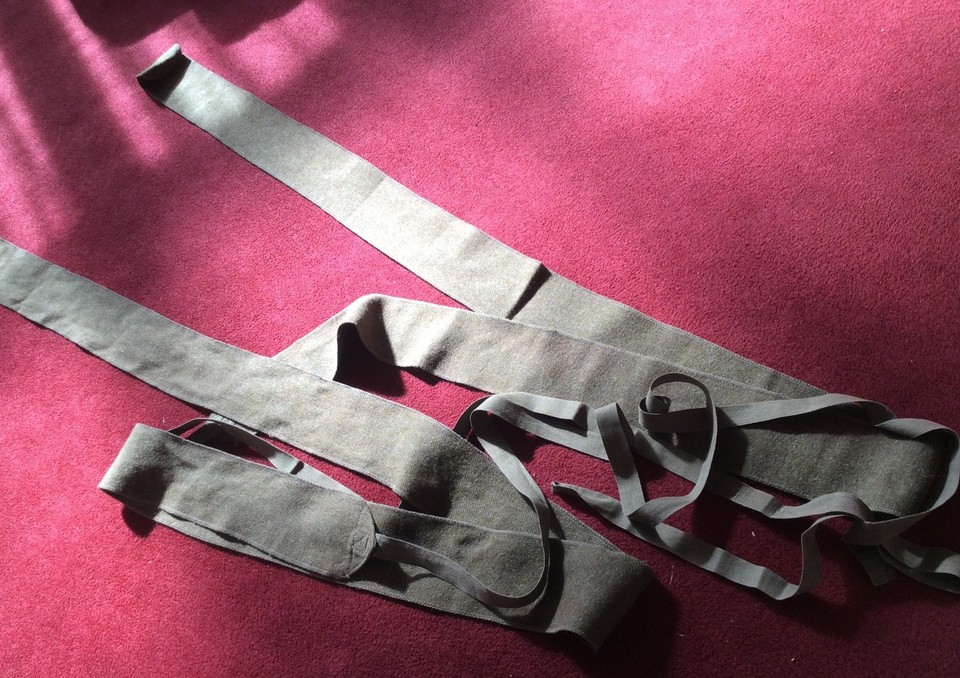 Pair of Original WW1 British Officers Long Wool Puttees Leg Wraps | eBay UK