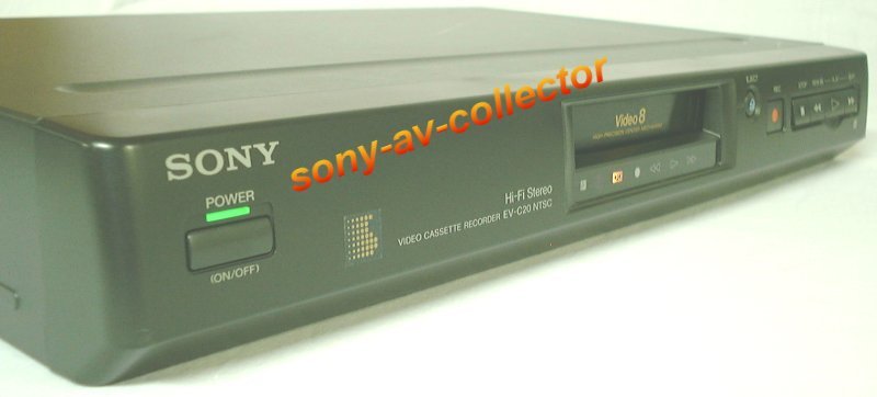 SONY EV-C20 Analog Video8 8mm Video 8 HiFi Stereo Player Recorder VCR ...