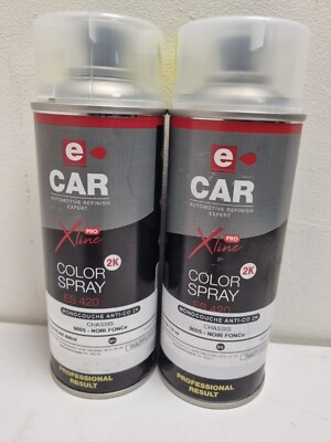 ECAR ES420 Lot 2 bombes peinture monocouche 400ml chassis 9005 noir ...