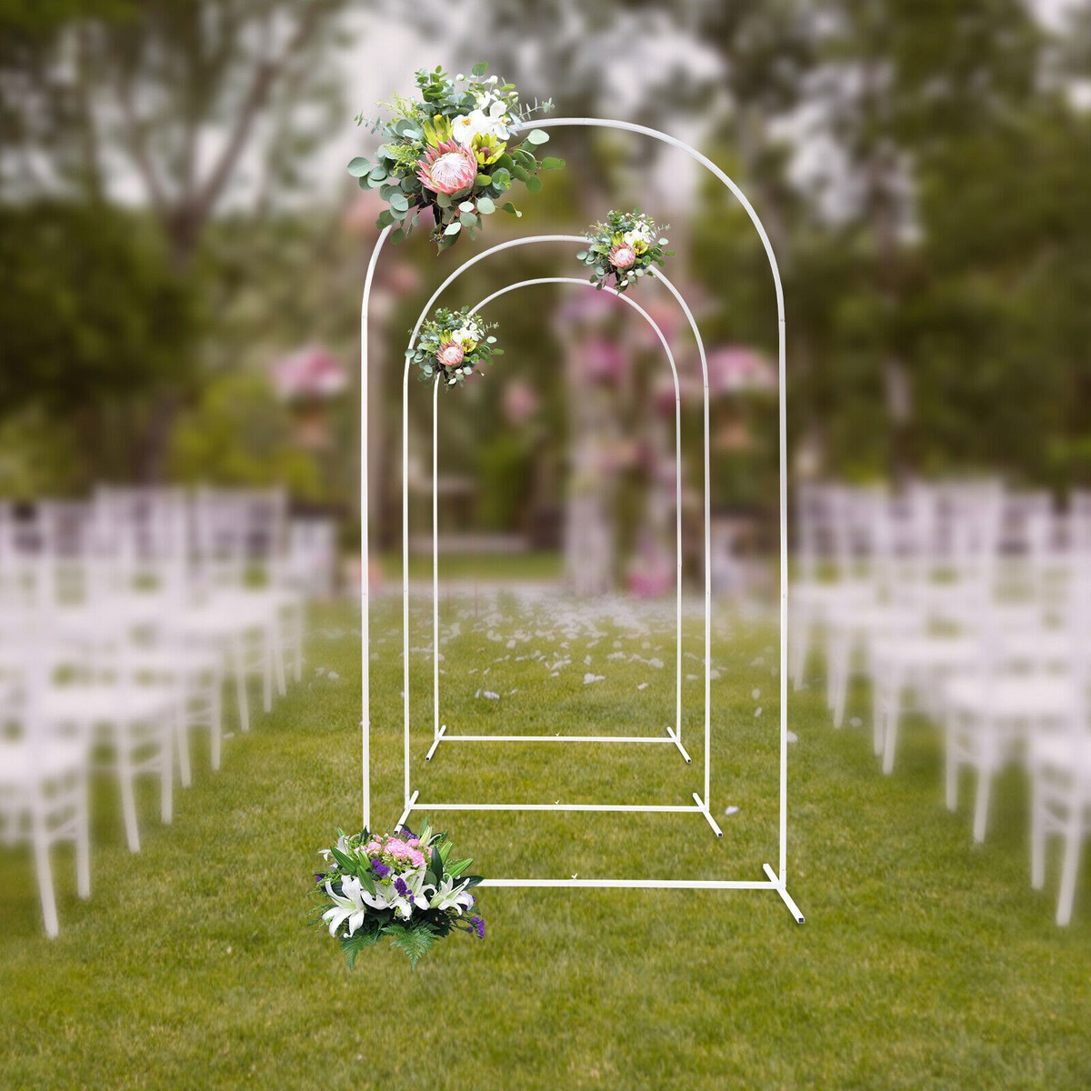 White Rod Iron Wedding Arches New Outdoor Wedding Arch Door Wrought
