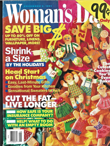 Woman's Day, November 5, 1991 (Single Issue Magazine) | eBay