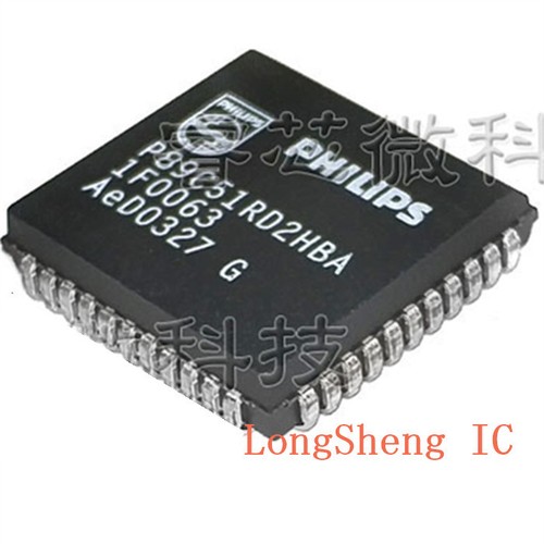 1PCS P89C51RD2HBA PLCC-44 8-bit Flash microcontroller family 16KB/32KB ...