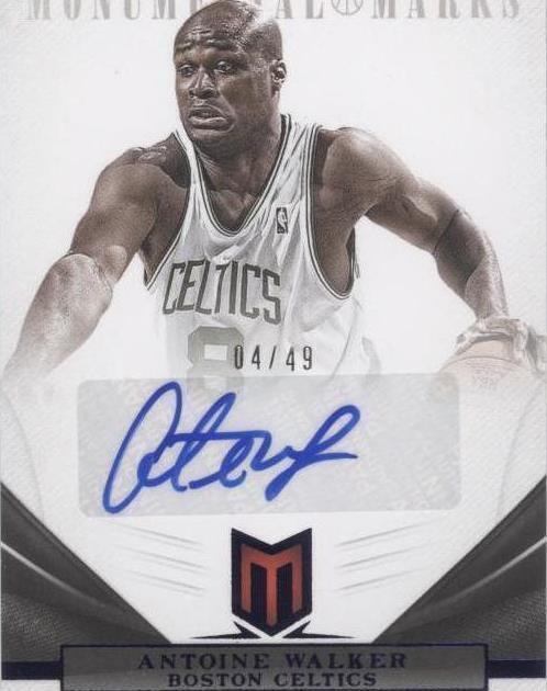 2012-13 Panini Momentum - Monumental Marks Antoine Walker #84 Blue /49 ...