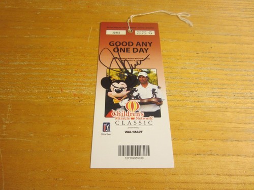 Stephen Ames Golfer Autographed Ticket 2008 Children's Miracle Network ...