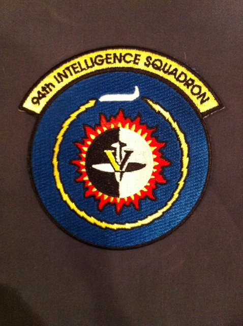 94th Intelligence Squadron 94 IS USAF 100% embroidered patch plastic ...