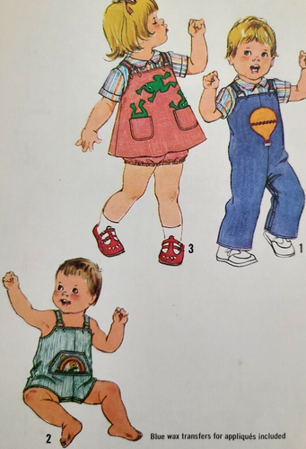 Vtg 1970s Simplicity 8950 Sew Pattern Bibbed Overall Dress Jumper Sun ...