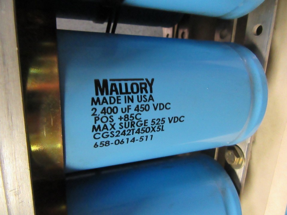 EATON DC CAPACITOR BANK ASSEMBLY 101614091 21" L x 6 3/4" W x 14 1/4 ...