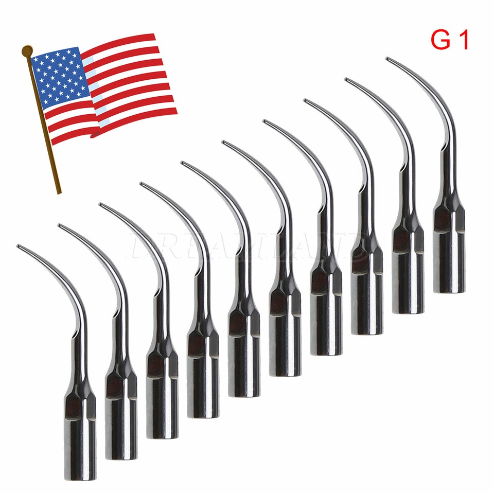 Dental Ultrasonic Scaler Handpiece / 10*Tips /Wrench Fit DTE/EMS ...
