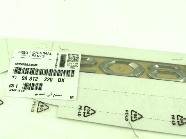 Genuine New Style PEUGEOT 208 BOOT BADGE Rear Emblem HDi THP GT Line ...