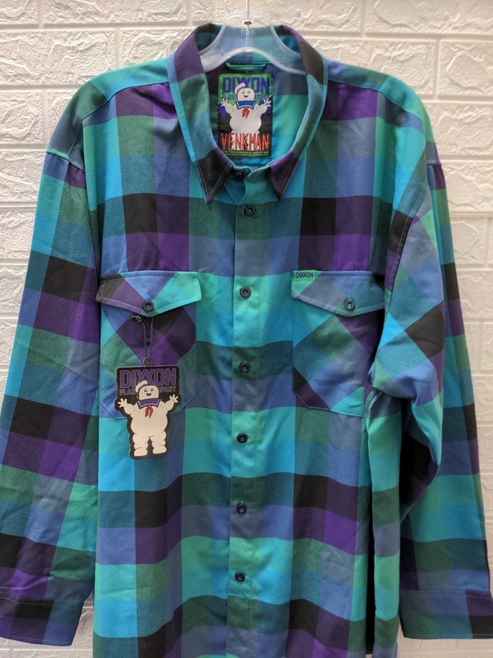 New Dixxon Flannel Company Venkman Ghostbusters Flannel Shirt Sz 5X | eBay