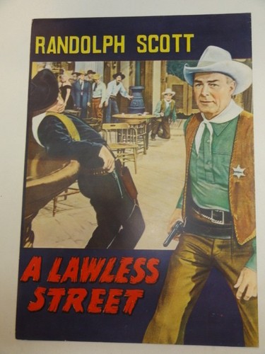 29174 A Blow B5 Pamphlet Randolph Scott Angela Lansbury Warner Anderson ...