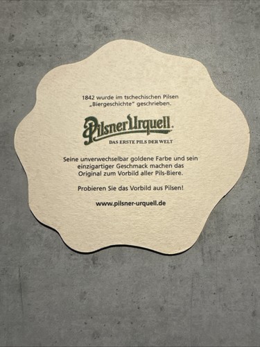 Beer mat coaster Pilsner Urquell German #1027# | eBay