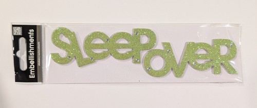 Sleepover Green Glitter Scrapbooking Title Stickers By Me & My Big ...