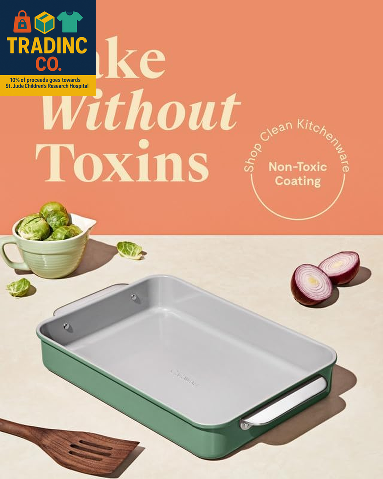 Non-Stick Ceramic 9”X13” Rectangle Pan - Naturally Slick Ceramic ...