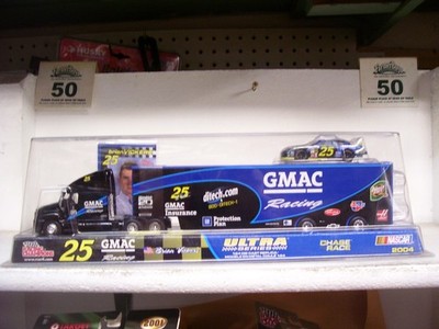 2004 1/64 #25 BRIAN VICKERS GMAC/DITECH NASCAR HAULER W/1/64 BONUS CAR ...