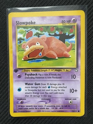 Pokemon Neo Genesis First Edition Slowpoke 73/111 | eBay