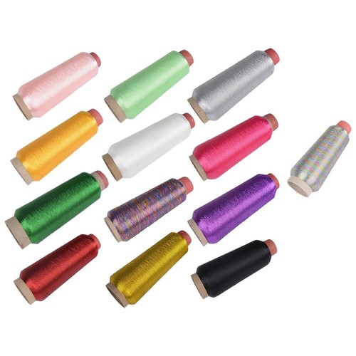 Metallic Embroidery Thread Collection for Shimmering For DIY Creations ...