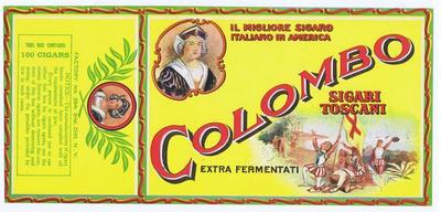 Colombo, christopher colombus, italian american uncut sheet cigar box ...
